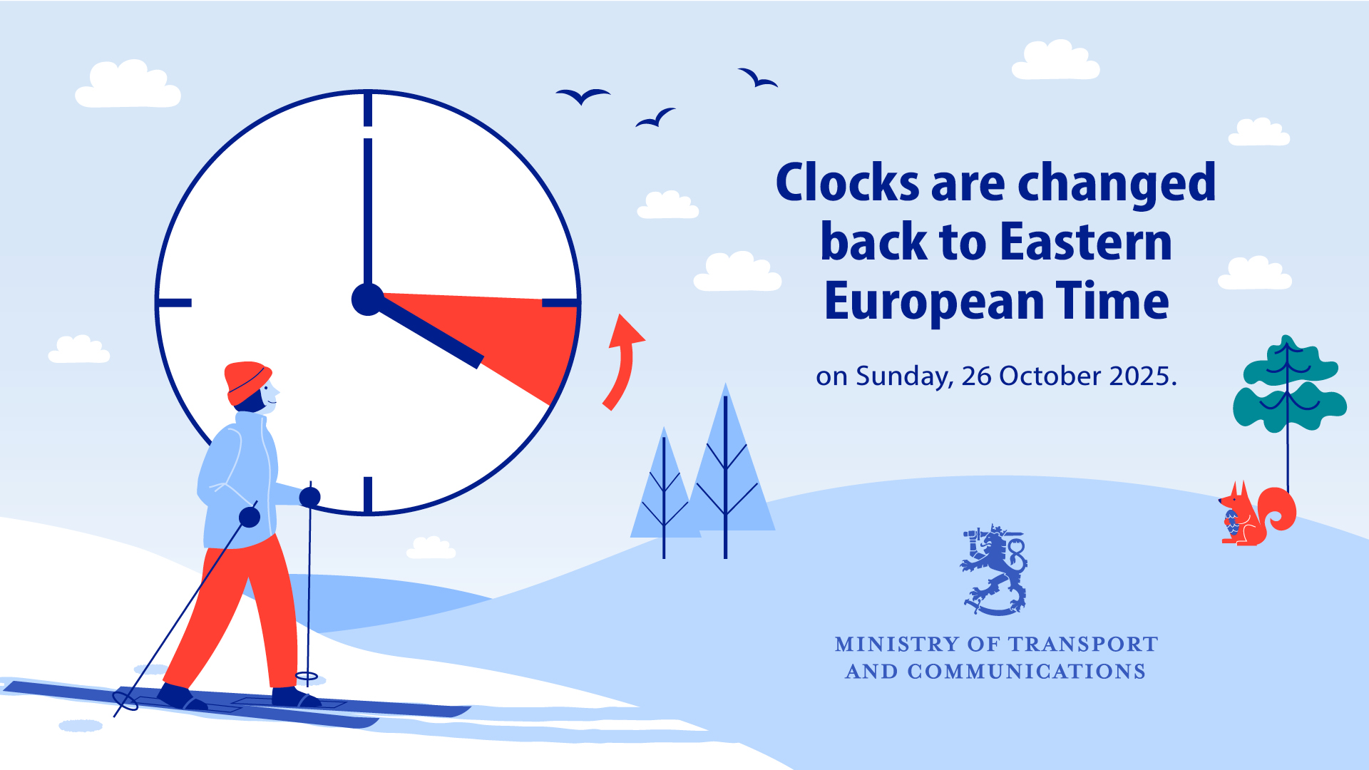 Clocks go back on Sunday 26 October - Ministry of Transport and ...